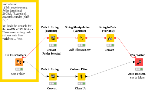 Linux CSV Variable Scan and Auto Save — NodePit
