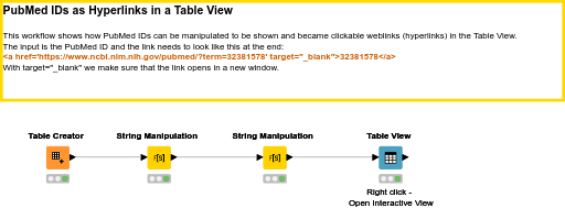 Create hyperlinks in Table View — NodePit