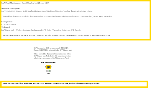 SAP Plant Maintenance - Display Serial Number List (T-code IQ09) — NodePit