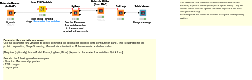 Parameter flow variables 1 — NodePit